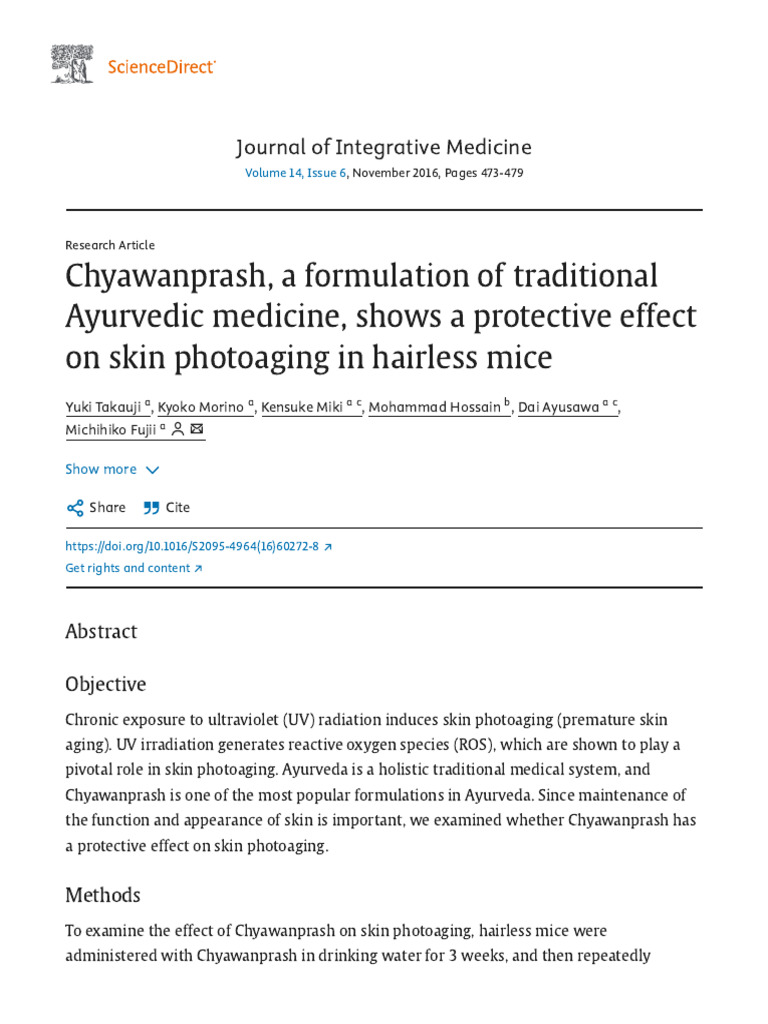 Chyawanprash, a formulation of traditional Ayurvedic medicine, shows a ...