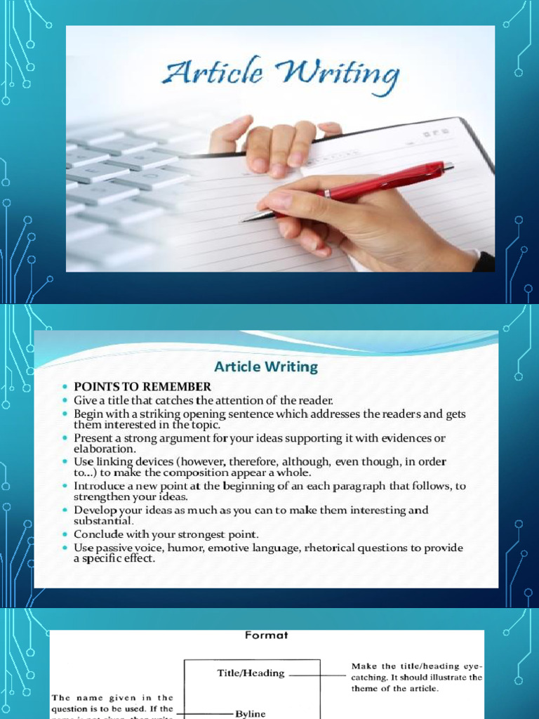 Article Writing | PDF