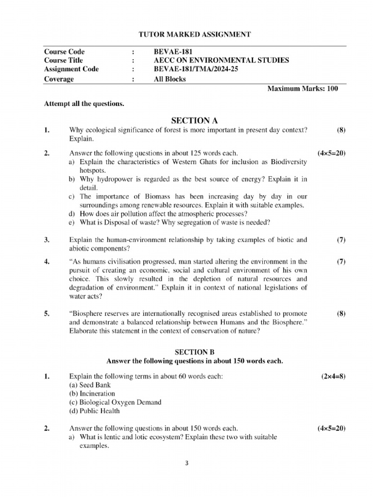 Aecc On Environmental Studies | PDF | Ecosystem | Ecology