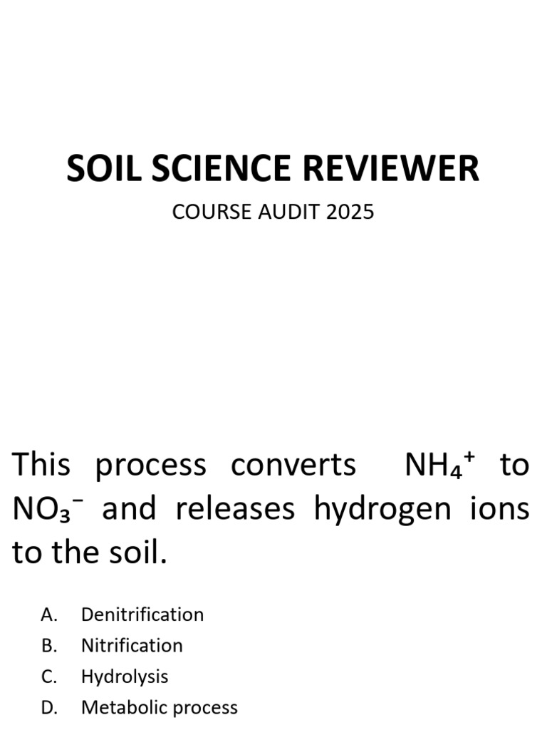 Soil Science Reviewer | PDF | Soil | Plant Nutrition