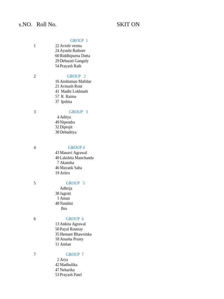 Eng Int2 Skit Sheet FINAL | PDF