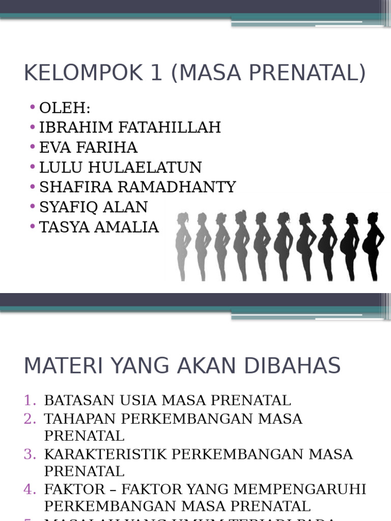 Kelompok 1 - Fase Prenatal | PDF