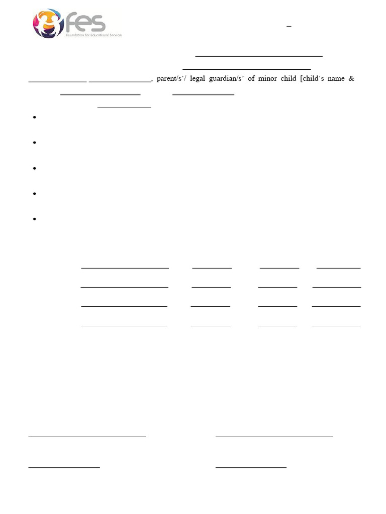 Authorised Pick Up Form SkolaSajf 2025 | PDF