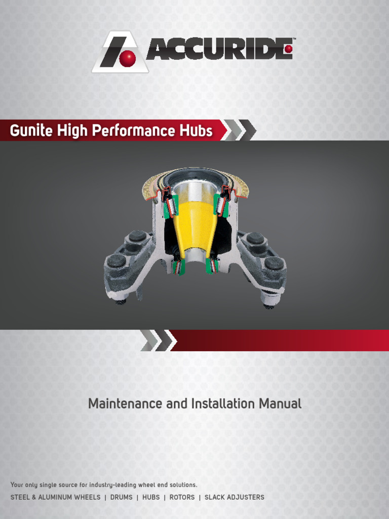 WE3.002 Gunite High Performance Hubs | PDF | Axle | Bearing (Mechanical)