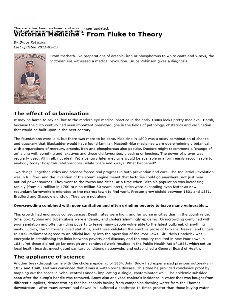 Victorian Medicine: A Revolutionary Era | PDF | Hospital | Surgery