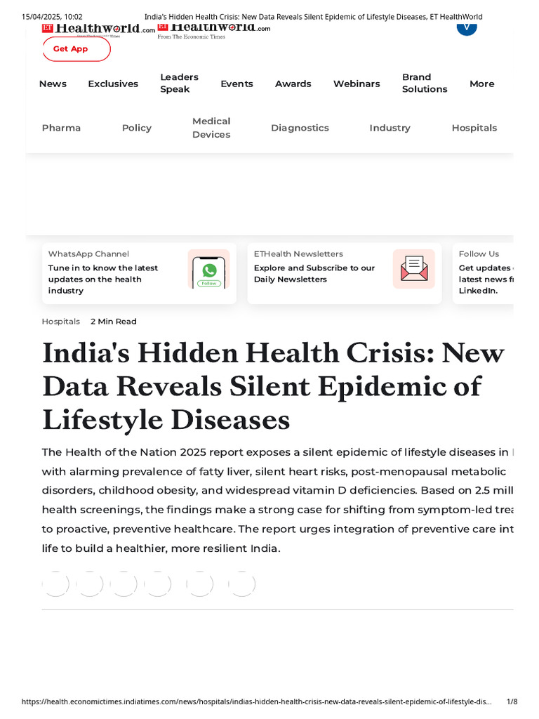 India's Hidden Health Crisis_ New Data Reveals Silent Epidemic of ...
