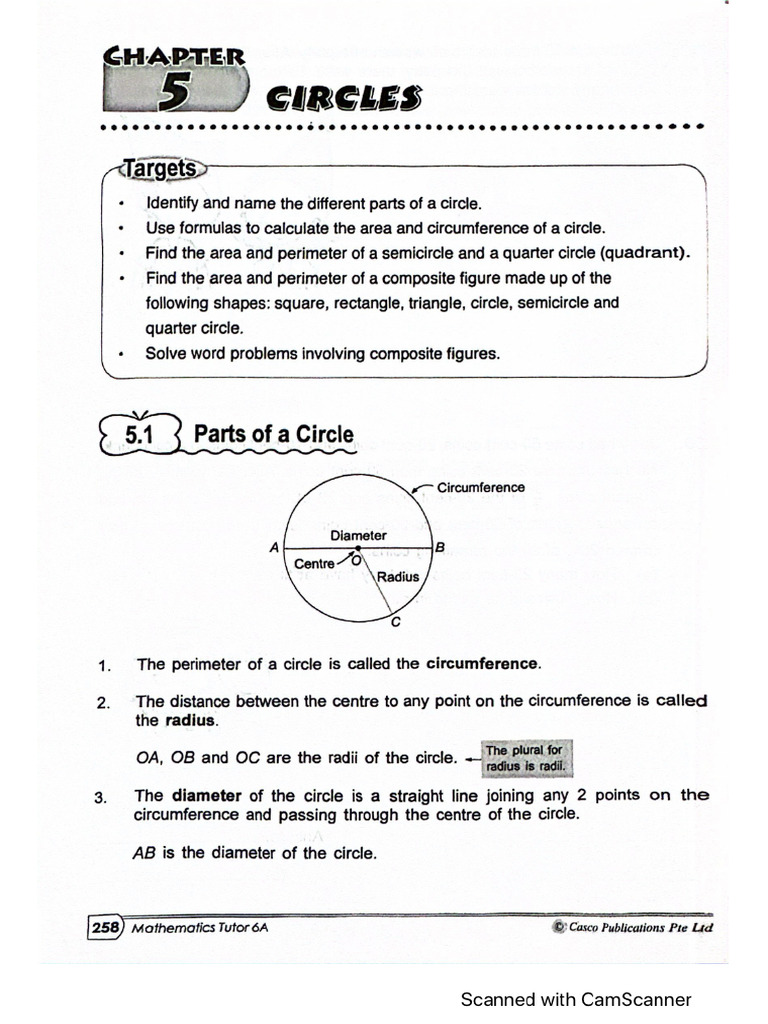 Chapter 5 Circles | PDF