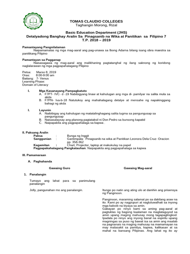 Final-Demo-in-Fil-7-2018-2019 | PDF