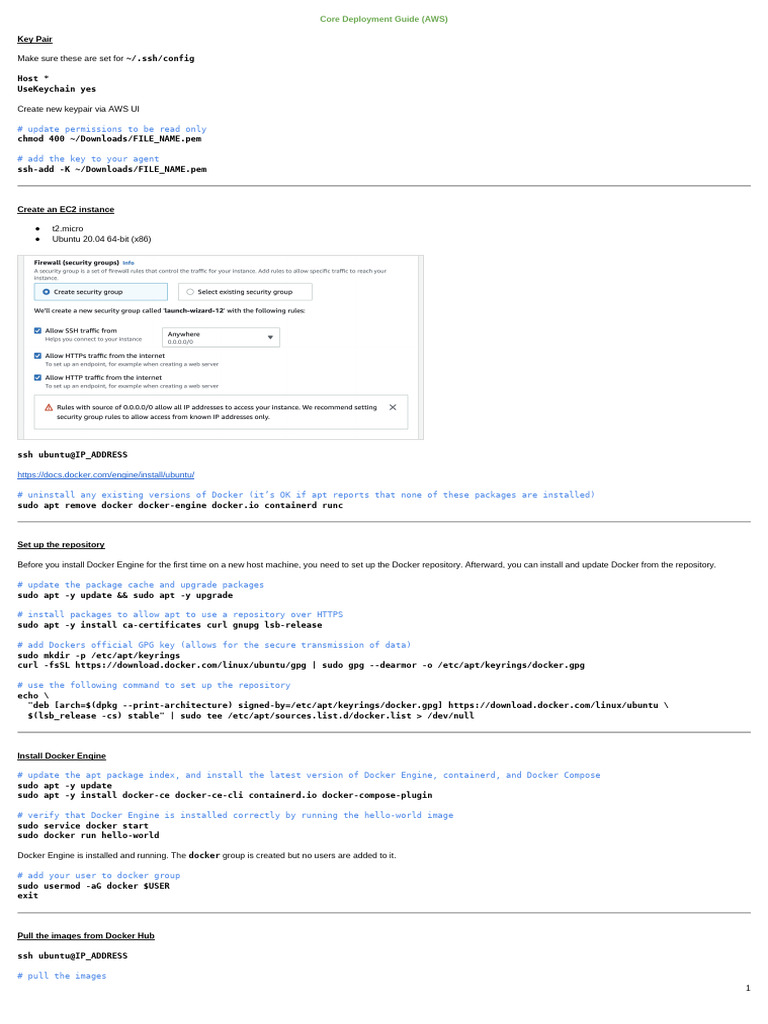 Core Deployment Guide (AWS) | PDF | Domain Name System | Ip Address