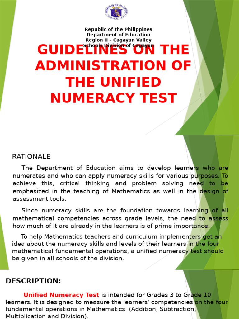 Updated-Guidelines-on-Numeracy-Skills-Test-3 (1) | PDF | Educational ...