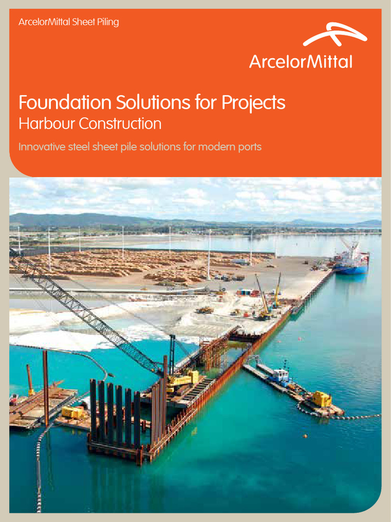 Arcellor Mittal - Sheet Pile Brochure | PDF | Deep Foundation | Anode