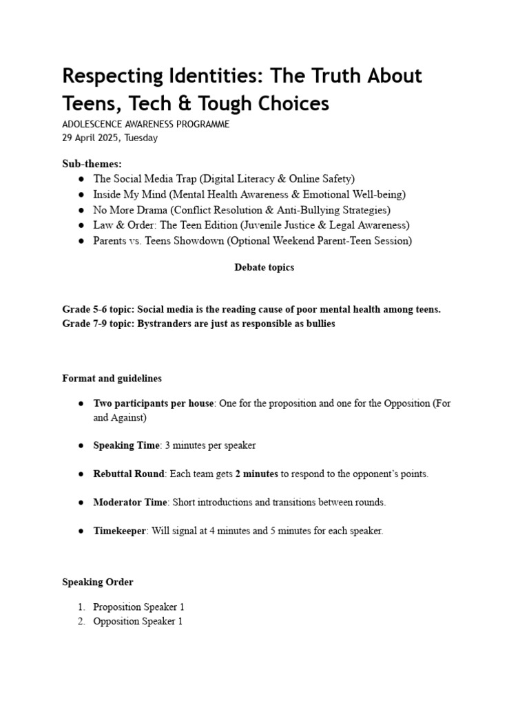 Debate Topics | PDF