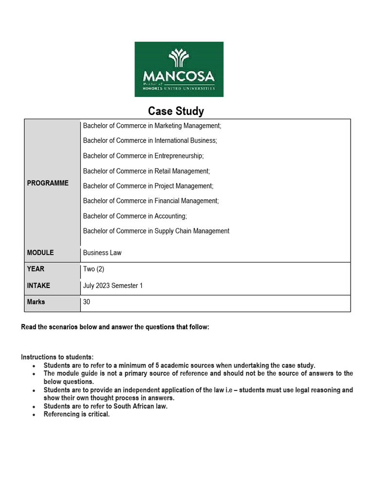 CSTUDY - Jul23 - BCOM Marketing - BL6 - Final - 20230622154846R | PDF ...