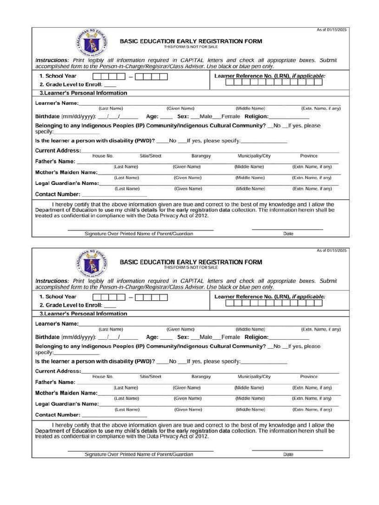 Beef Early Reg | PDF