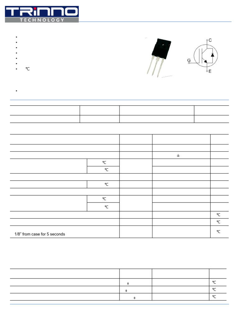 TGH40N65F2DS Final Datasheet Rev0.1.0 | PDF | Diode | Semiconductor Devices