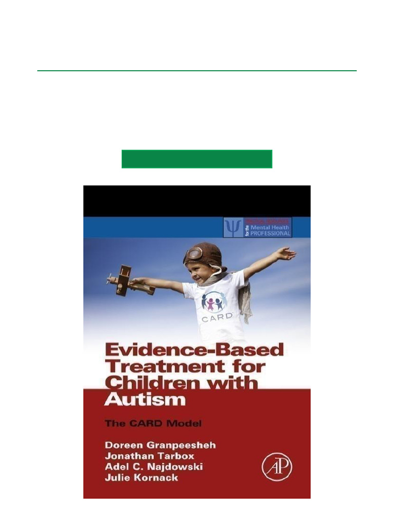 Etextbook Evidence Based Treatment For Children With Autism The CARD ...