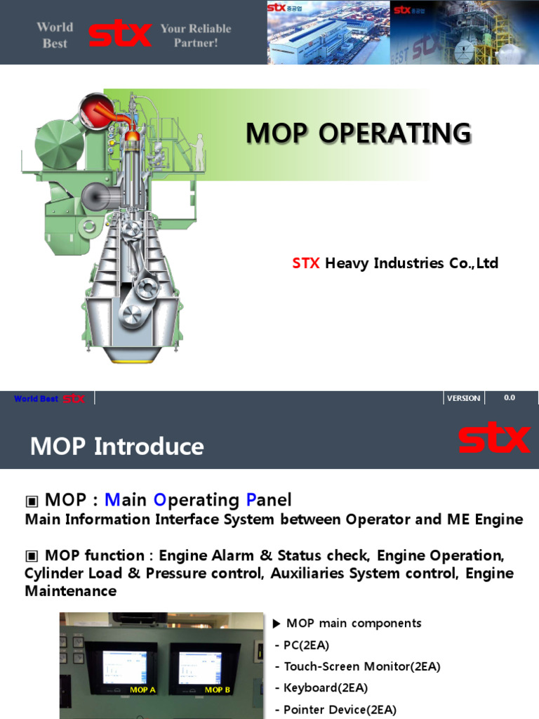 ME-C MOP OPERATING (Thenamaris) | PDF | Pump | Valve