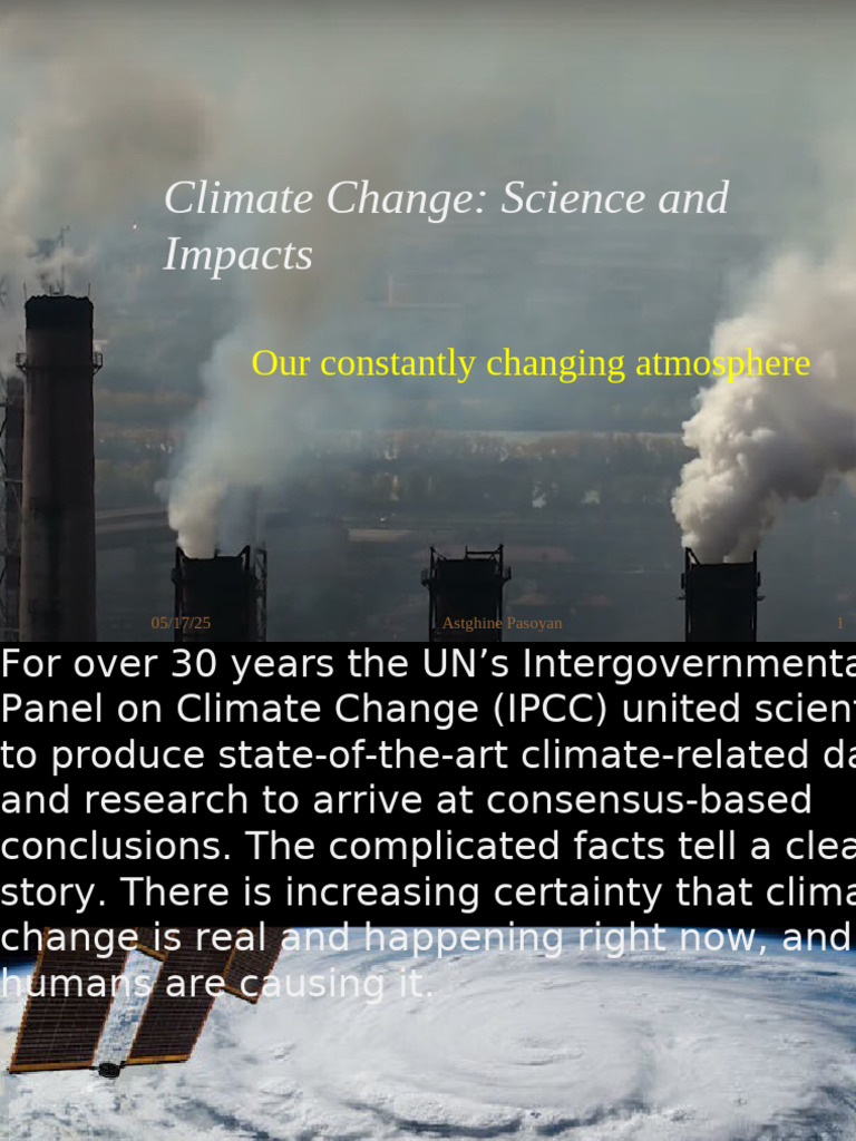 ENV 110 Intro To Climate - Changeâ Lecture 1 | PDF | Greenhouse Effect ...