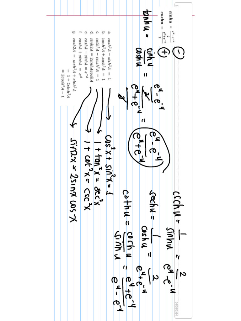hyperbolic integral and inverse | PDF
