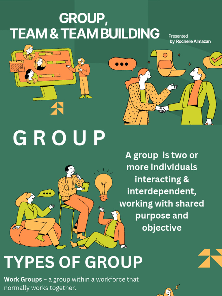Green and Orange Illustrative Effective Leadership and Team Building ...