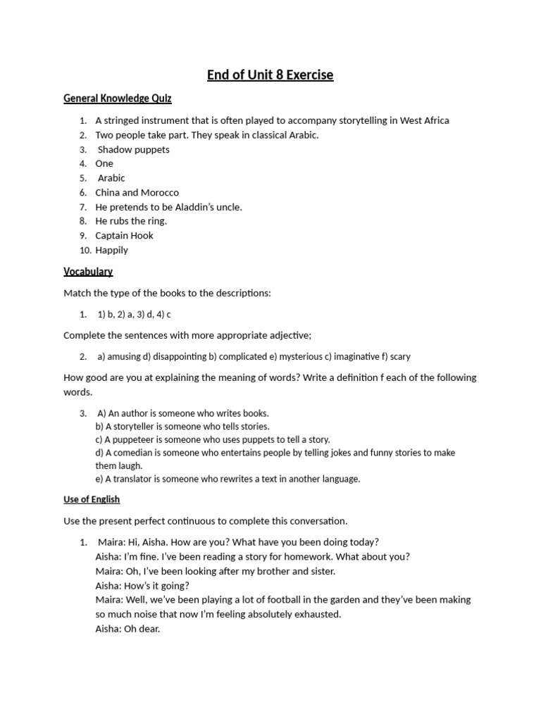 General Knowledge Quiz and Exercises | PDF