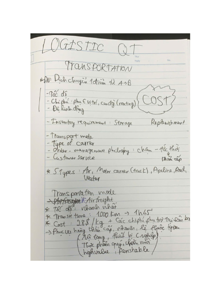 Logistics QT | PDF