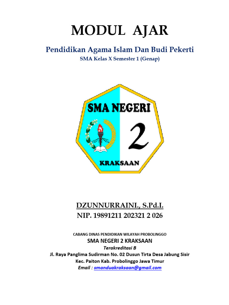 Modul Ajar PAI Kelas X SMA | PDF