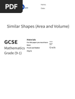 Area and Volume of Similar Shapes | PDF | Area | Volume