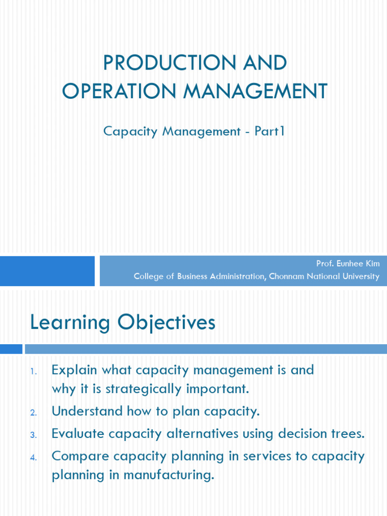 Capacity Planning Time Durations | PDF | Economies Of Scale | Economies