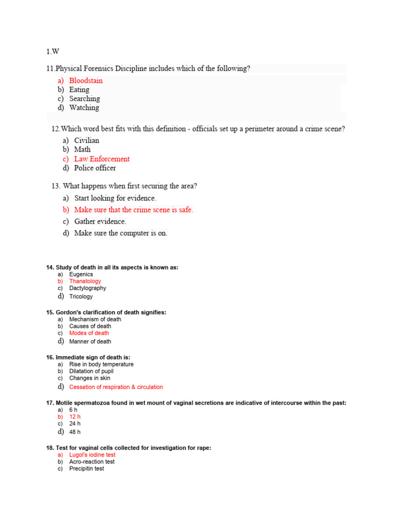 Homicide Scene Investigations Paper BCQS | PDF | Dna | Polymerase Chain Reaction