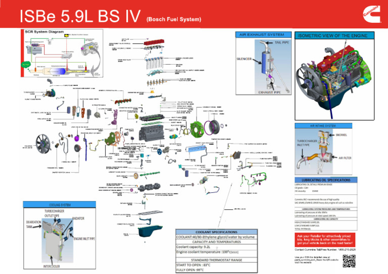Cummins Engine Exploded View BS-IV | PDF