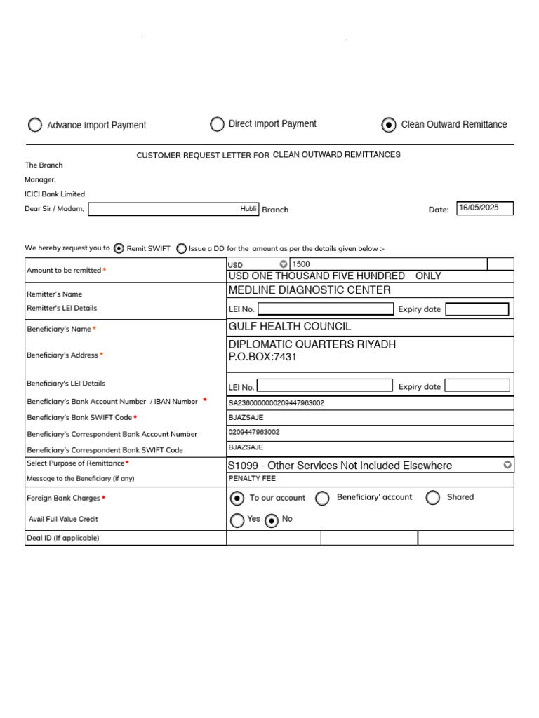 Smart CRL For Outward Remittance | PDF | Banks | Business