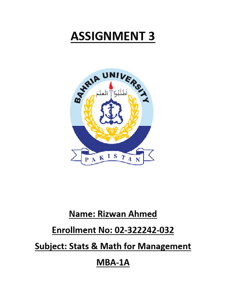 Assignmnet 3 Solution | PDF