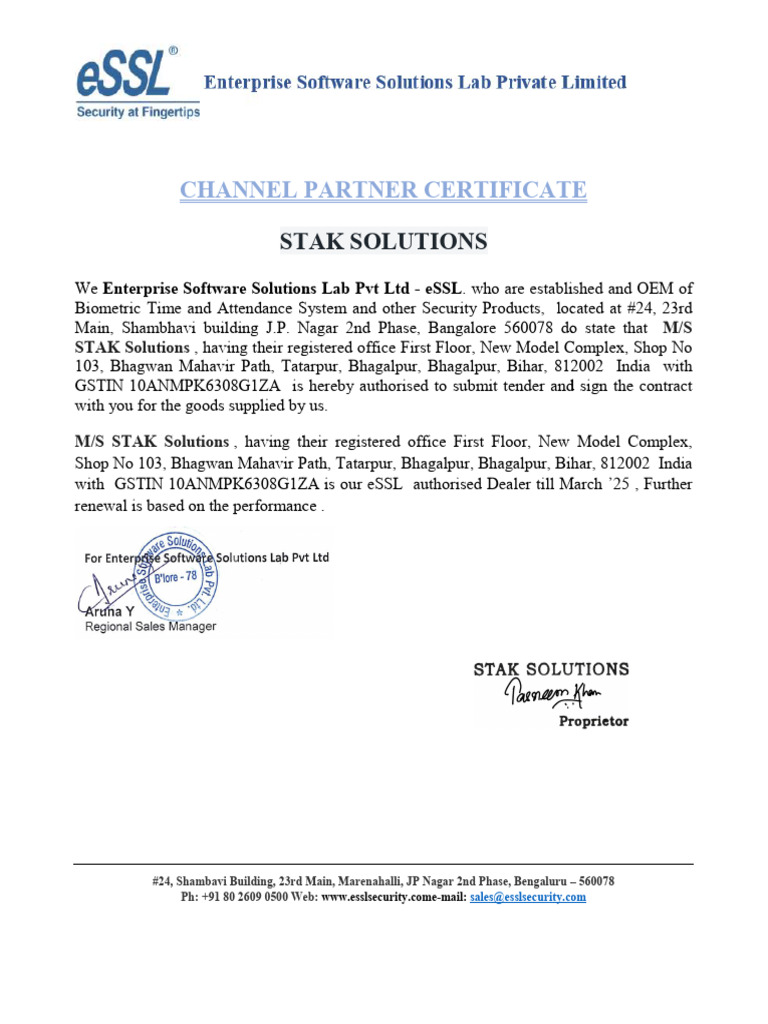 Essl Channel Partner | PDF