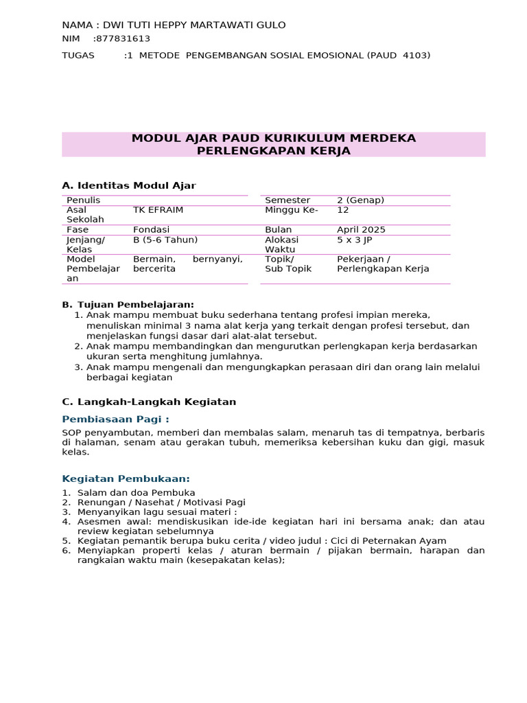 RPPH Contoh | PDF