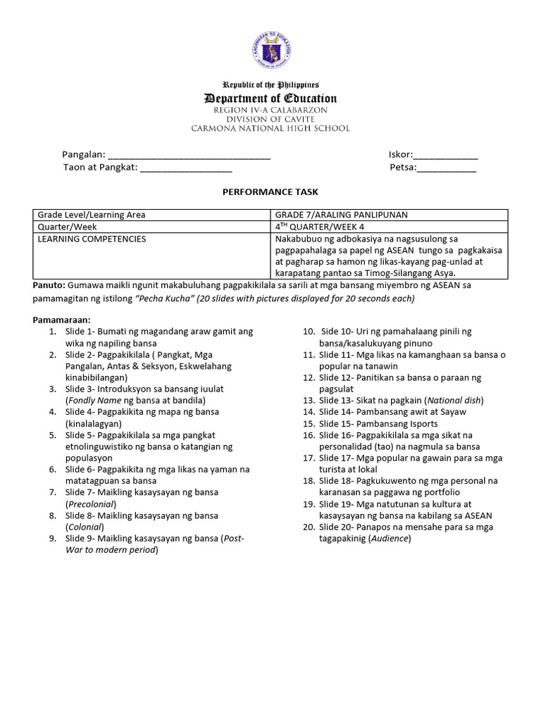 PT4_Q4_PECHA_KUCHA_with_rubrics | PDF
