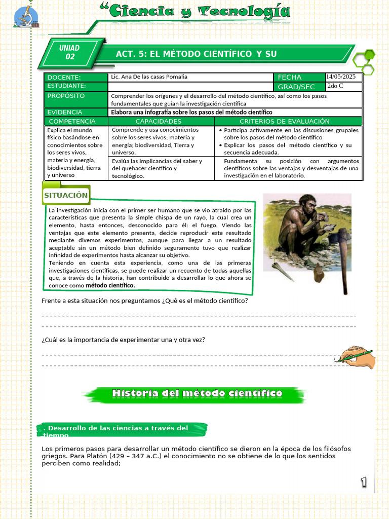 Infografía del Método Científico | PDF | Hipótesis | Experimentar