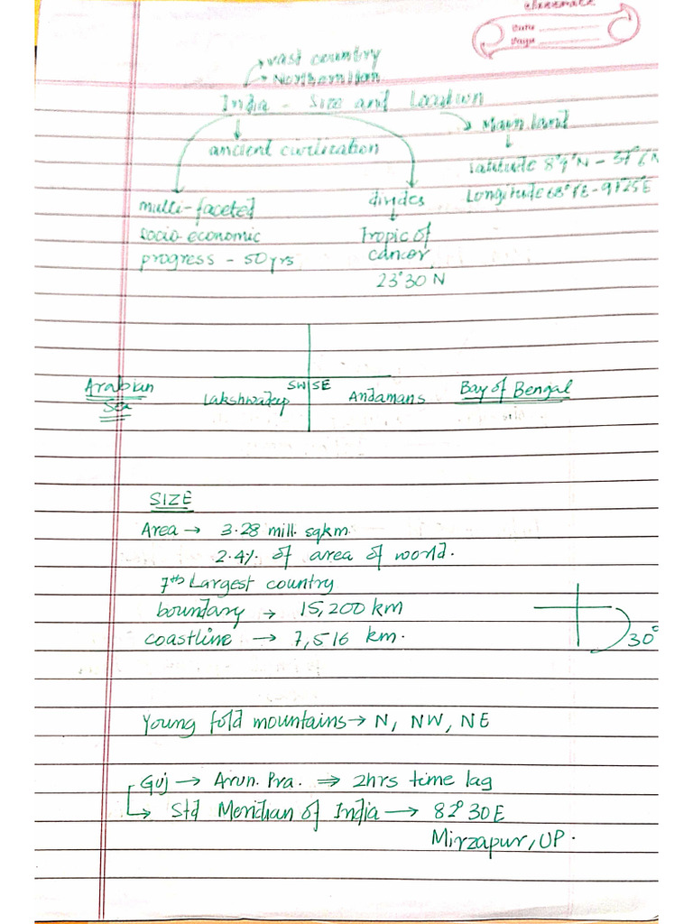 9th Geography Chapter 1 | PDF