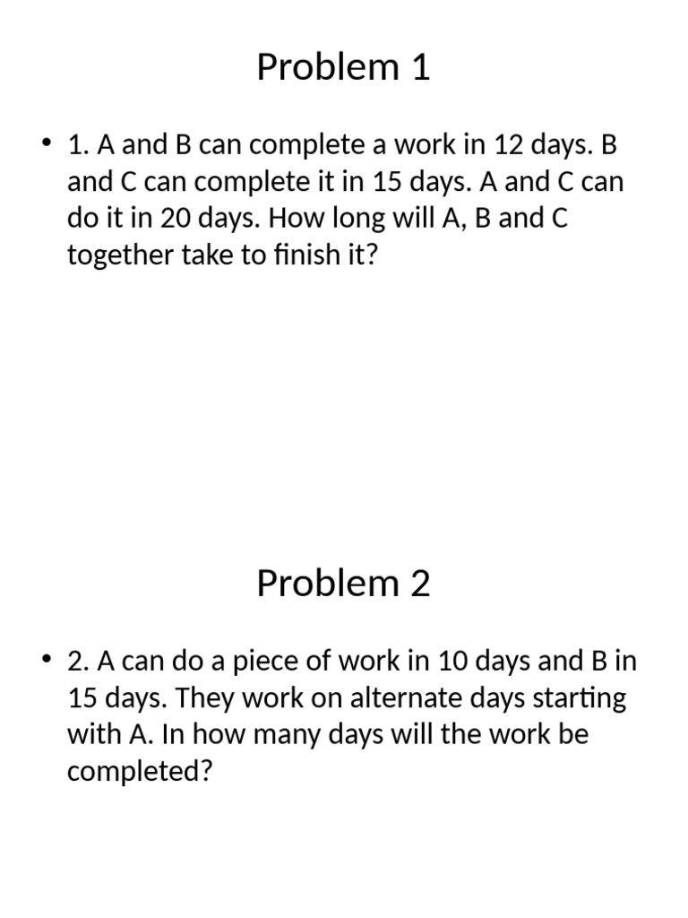 Challenging Problems Time Work Speed Distance | PDF | Speed | Motorsport