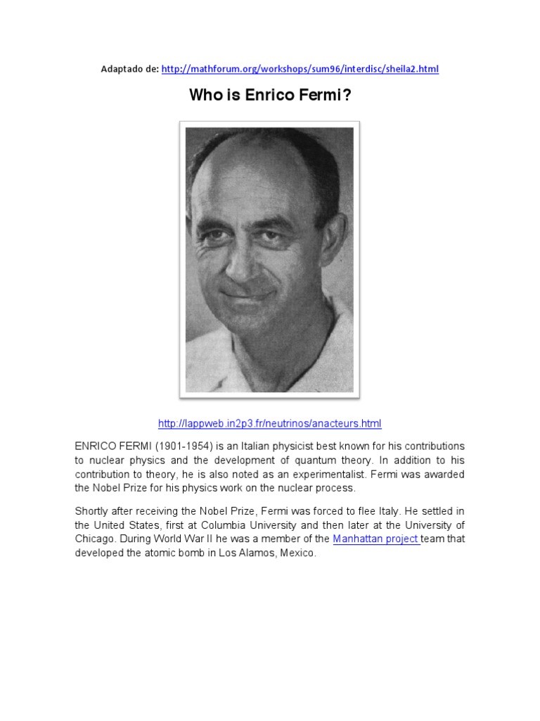 Fermi Questions | PDF | Volume | Physics