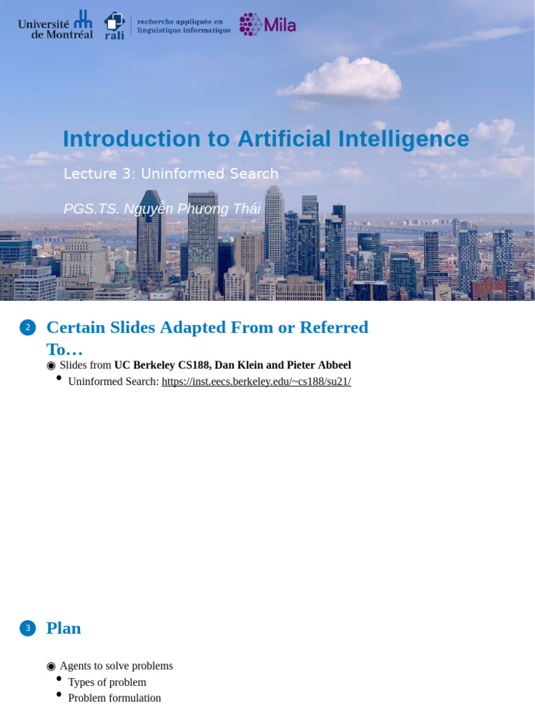 Lecture 3 - Uninformed Search | PDF | Applied Mathematics | Theoretical Computer Science