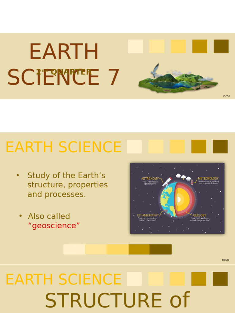Science 07 Es2.1 Structure of The Earth | PDF | Earth | Crust (Geology)