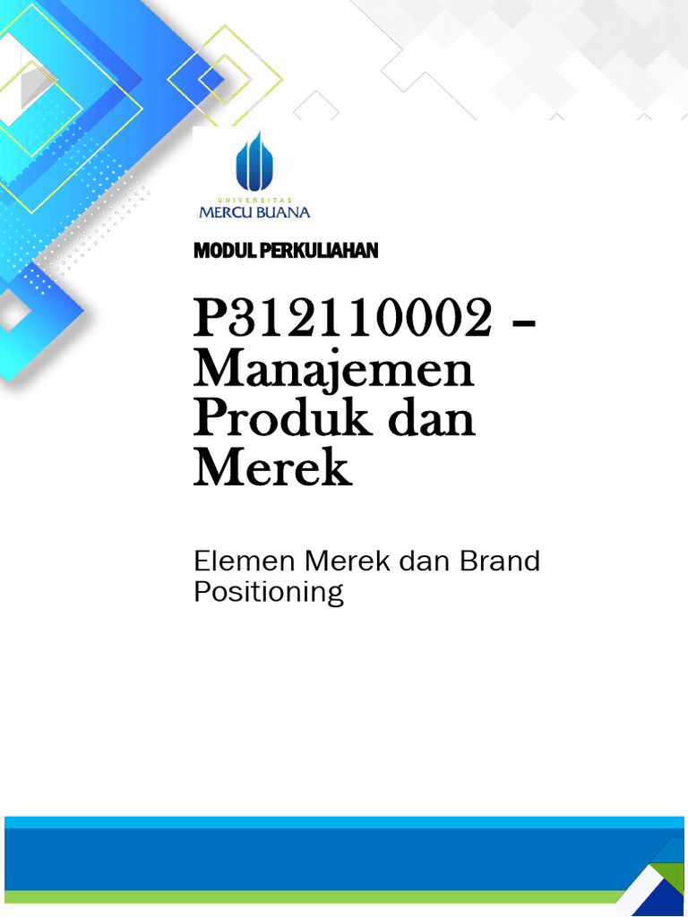 Manajemen Produk Dan Merek Modul 10 | PDF
