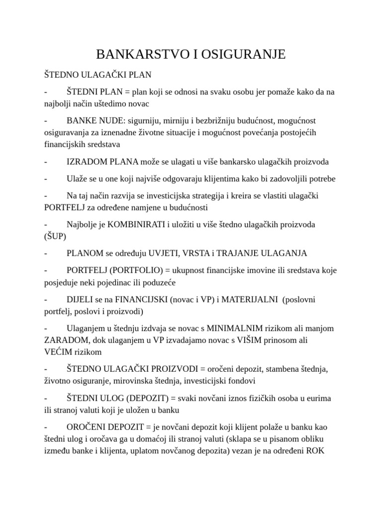Bankarstvo Petak | PDF