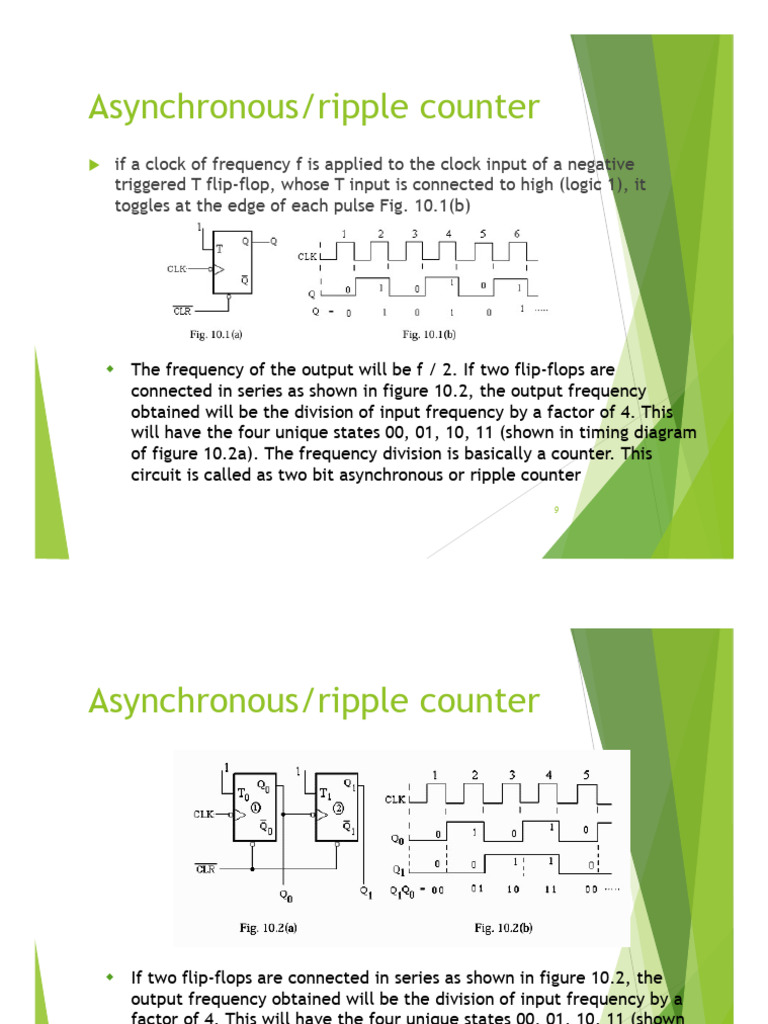 Asynchronous Ripple Counter Design | PDF