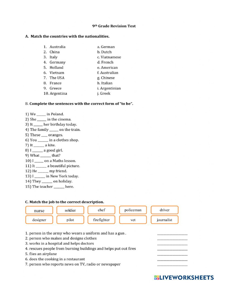 Worksheet 1508314 | PDF