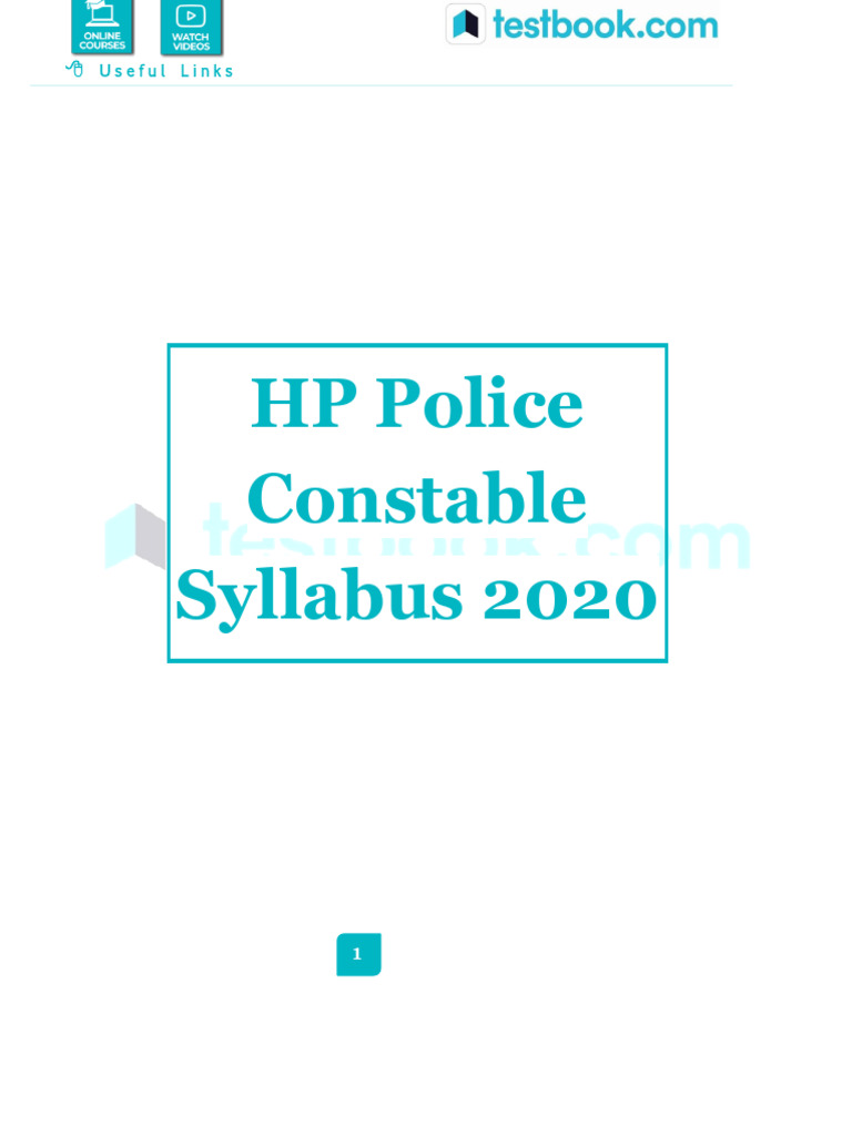 HP Police Constable Syllabus PDF E7f024ec | PDF