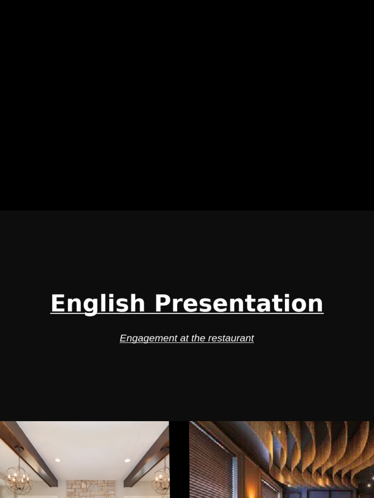 English Presentation | PDF