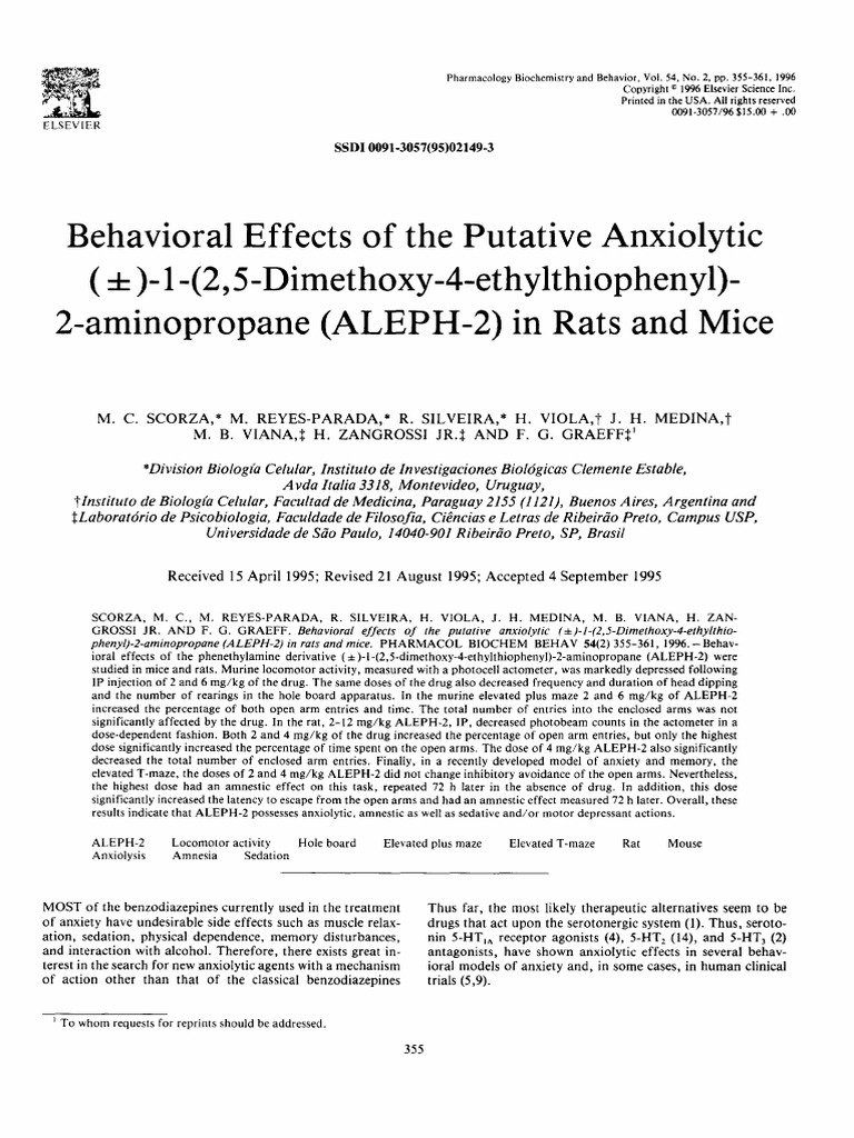 Aleph 2.Anxiolytic | PDF