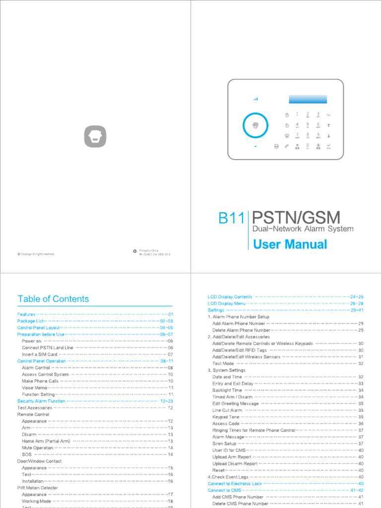 Manuale CHUANGO B11 | PDF